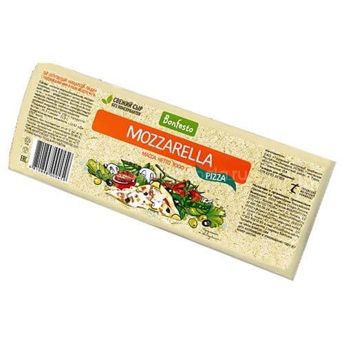 Сыр Моцарелла Бонфесто 40% 1кг*8: купить за 677₽ | Поставка продуктов в ...