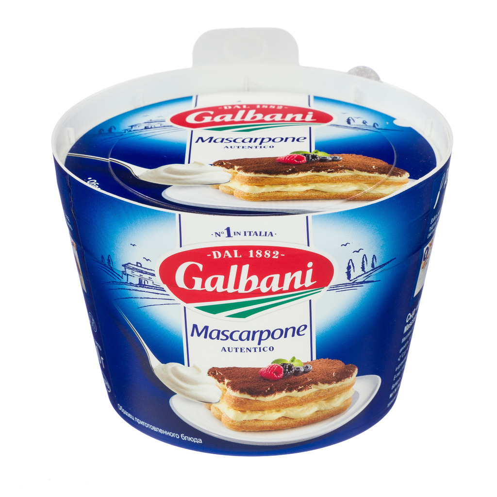 Сыр Маскарпоне "Galbani" 80% 500г 1*12: купить за 639₽ | Поставка ...